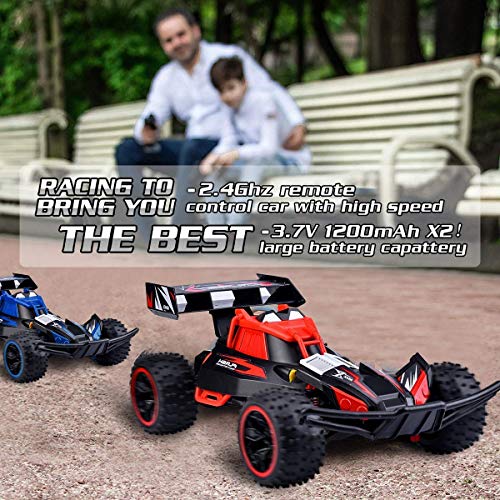 NQD Remote Control Car 2019 Updated 1:16 Scale 2.4Ghz Radio Remote 25Km / h All Terrain RC Car ...