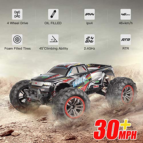 Hosim Large Size 1:10 Scale High Speed 30MPH 4WD 2.4Ghz Remote Control ...