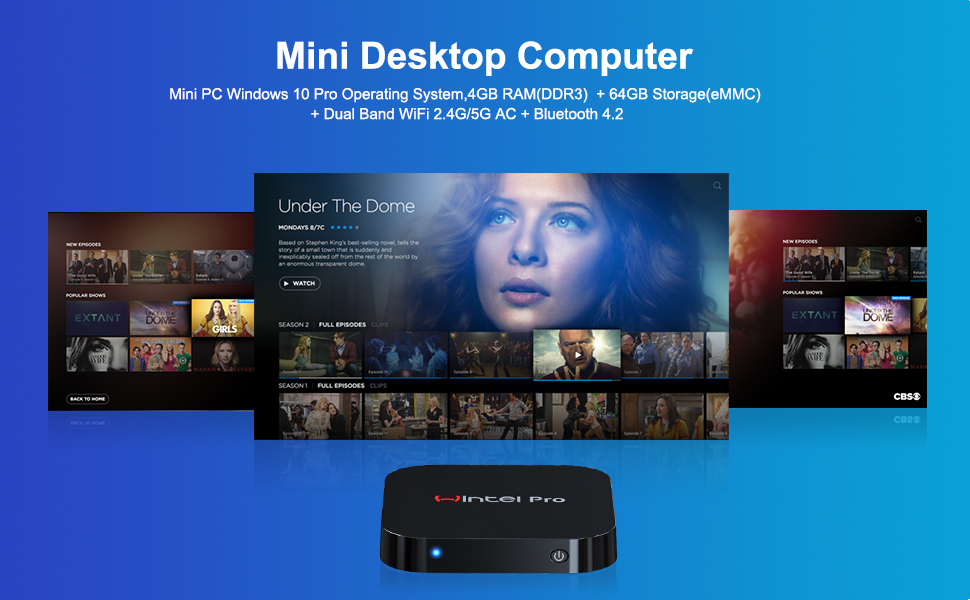 Mini PC Windows 10 Pro OS(64 Bits) with Intel Atom X5-Z8350 Processor ...